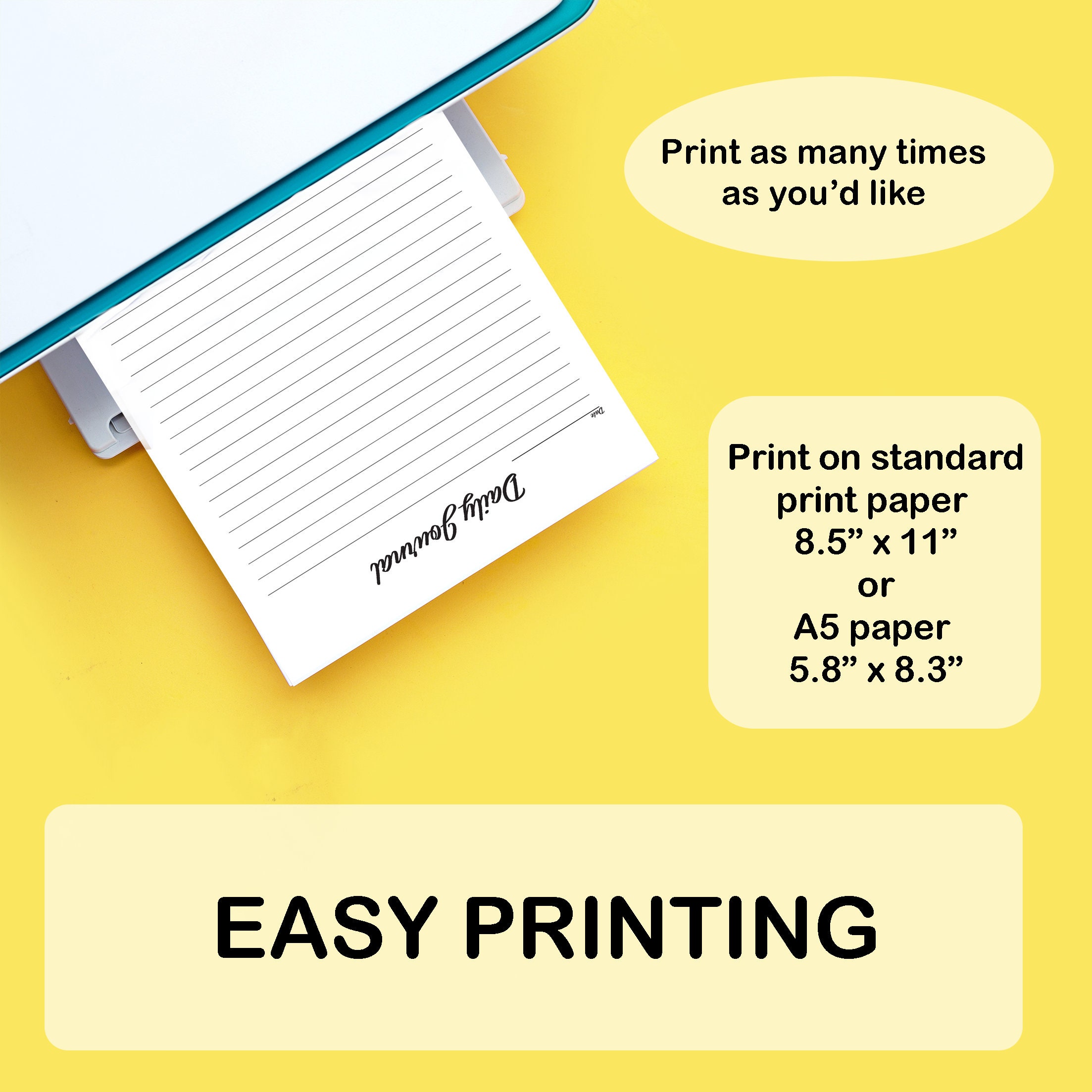 Printable Daily Routine Planner in Pdf Format – Digital Download Daily ...
