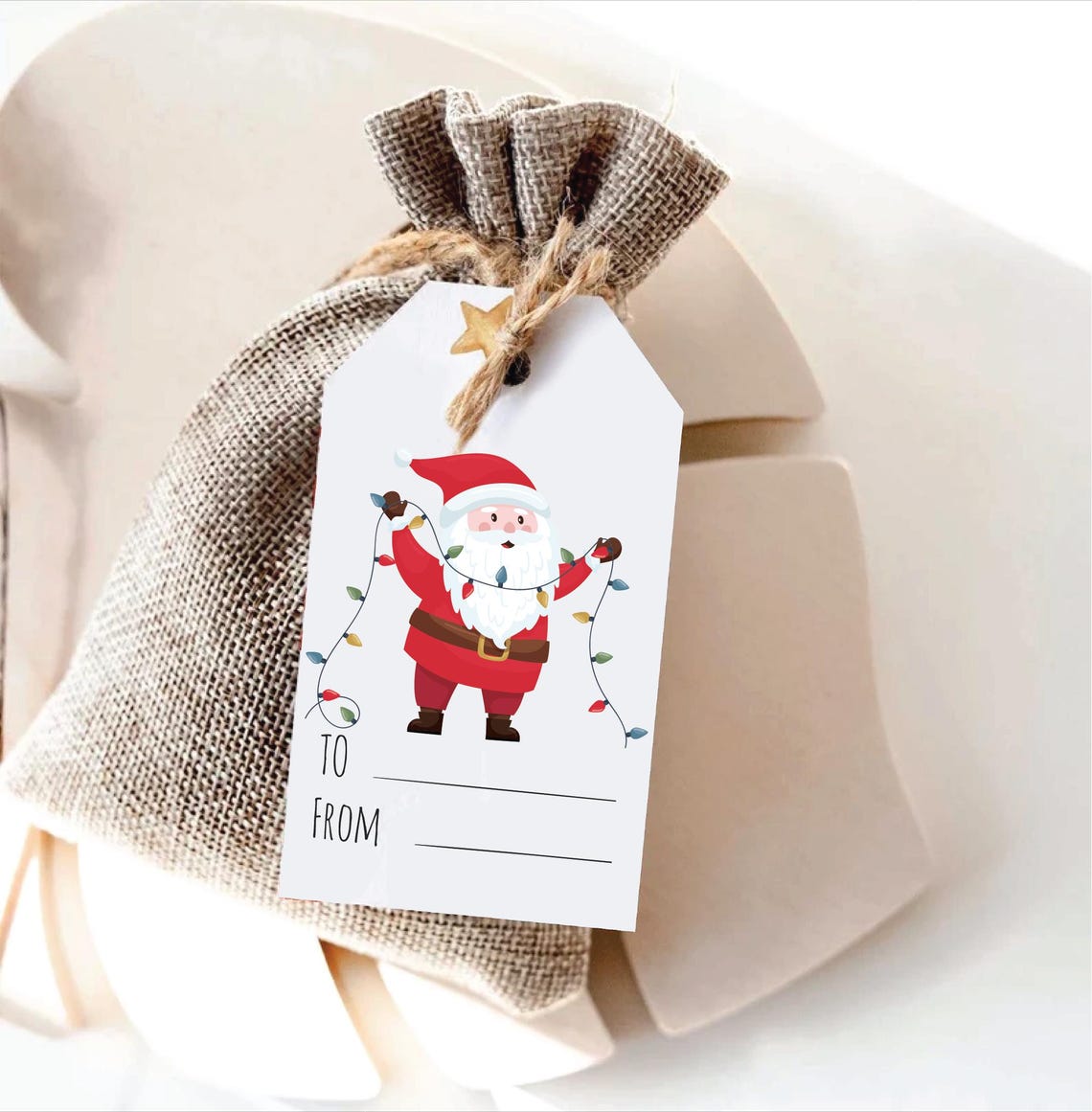 Printable Christmas Gift Tag, Christmas Gift Tag, Colorful Christmas ...