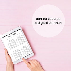 Digital Daily Gratitude Journal Bundle – Editable Food Habit Tracker ...