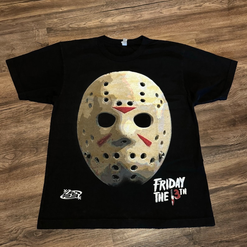 Jason Voorhees Friday the 13th Shirt Merch Vintage Graphic Tee Shirt ...