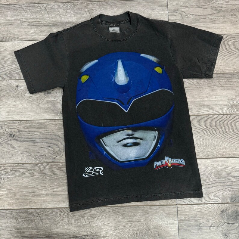Power Rangers Blue Ranger Merch Vintage Graphic Tee Shirt Album Unisex ...