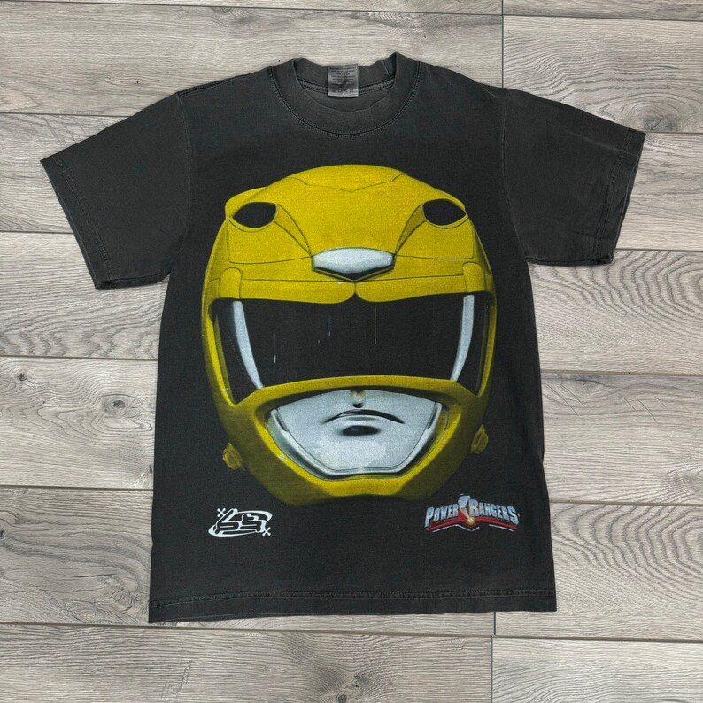 Power Rangers Yellow Ranger Merch Vintage Graphic Tee Shirt Album ...