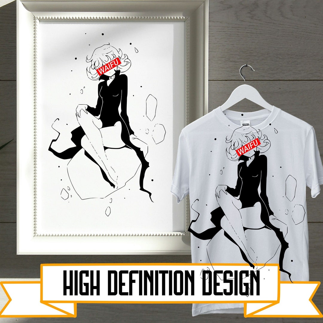 Tatsumaki Waifu PNG SVG Tattoo Design Digital Download Anime Designs ...