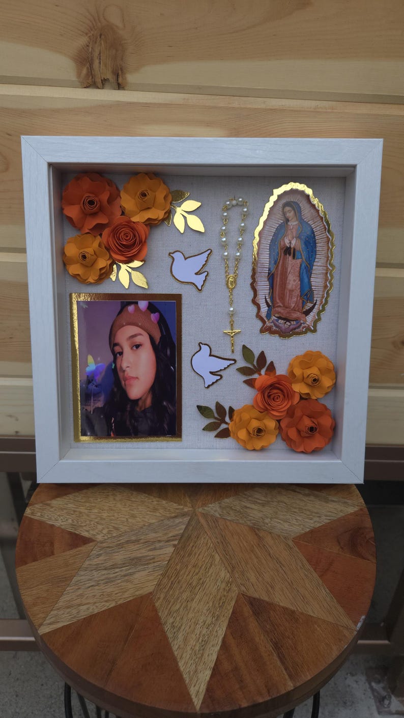 Memorial Shadow Box Memorial Dia De Los Muertos - Etsy