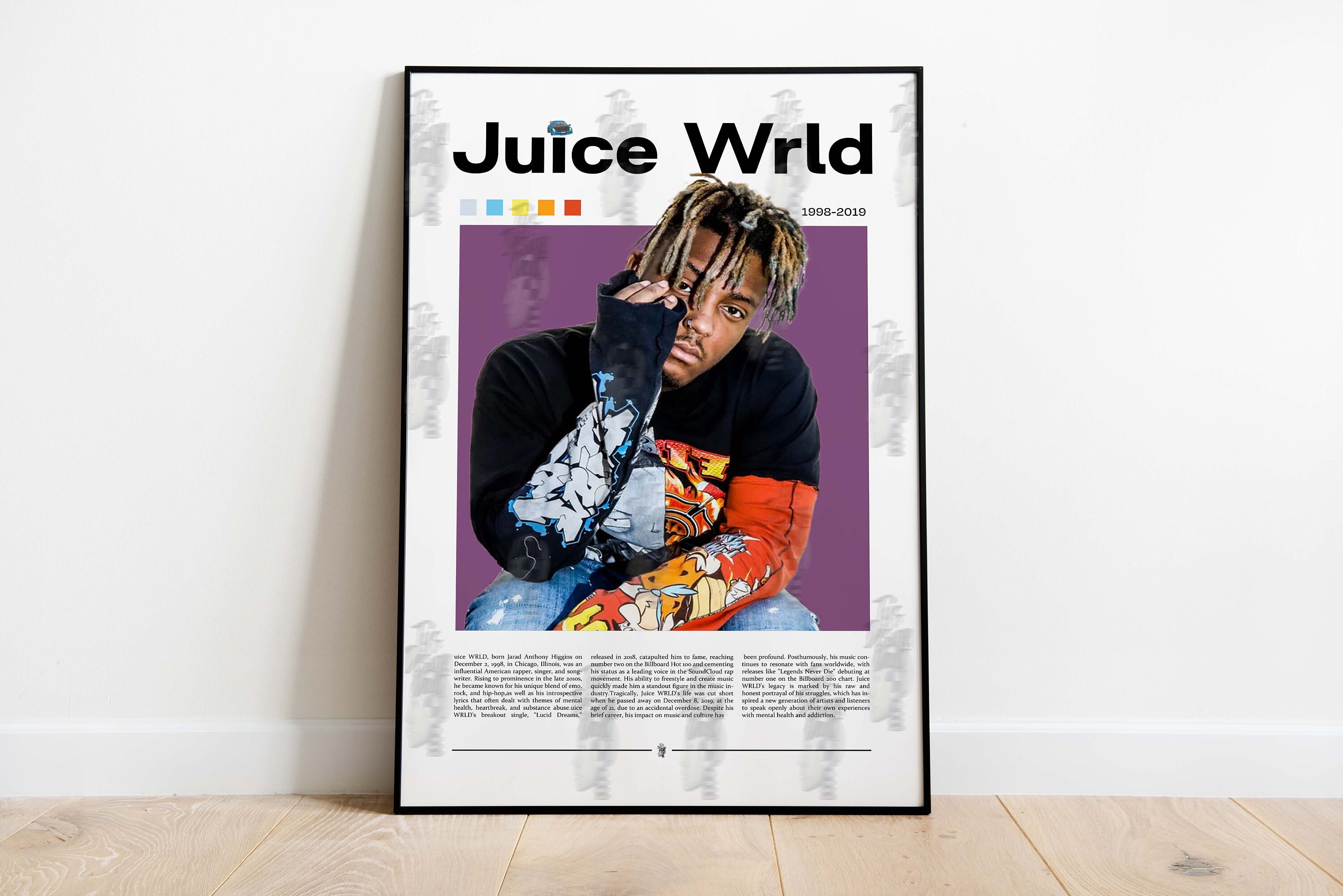 Juice Wrld 999 Wall Art, Printable, Digital Prints, Perfect Gift ...
