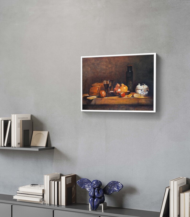 Classical Still Life Oil Painting Reproduction, Chardin Inspired Home ...