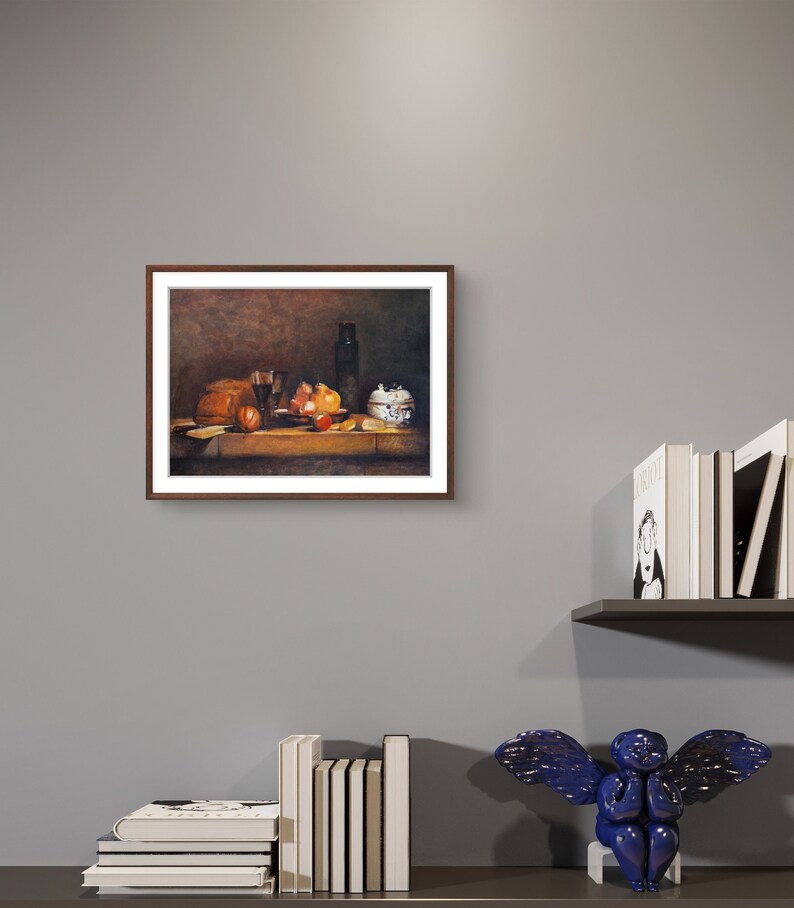 Classical Still Life Oil Painting Reproduction, Chardin Inspired Home ...