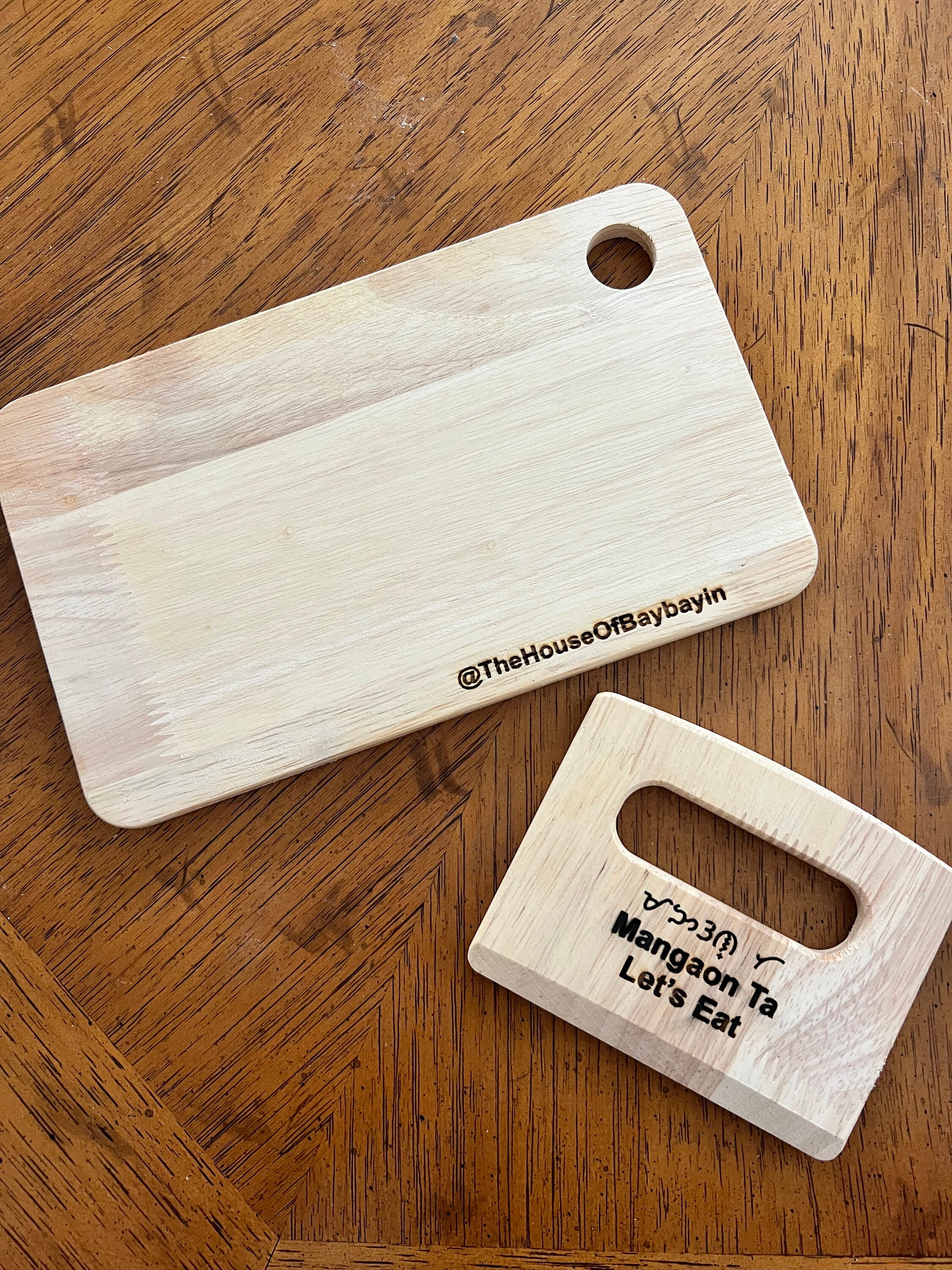 Baybayin Filipino Sulat Bamboo - Wooden Charcuterie Board With Cheese ...
