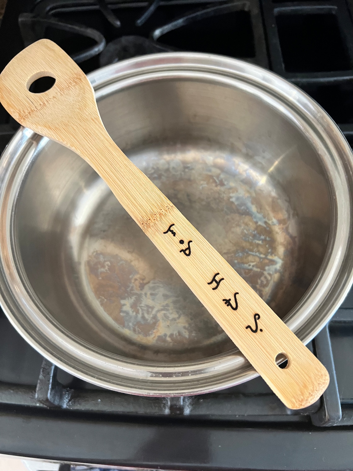 Baybayin Filipino Sulat Bamboo Cooking Utensils Set - “very Delicious ...