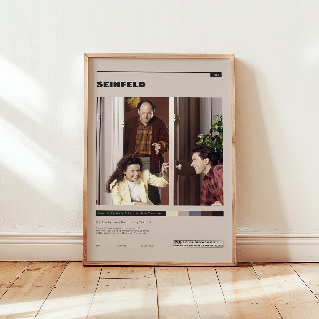 Seinfeld Poster, Jerry Seinfeld Wall Art, Minimalist Wall Decor ...