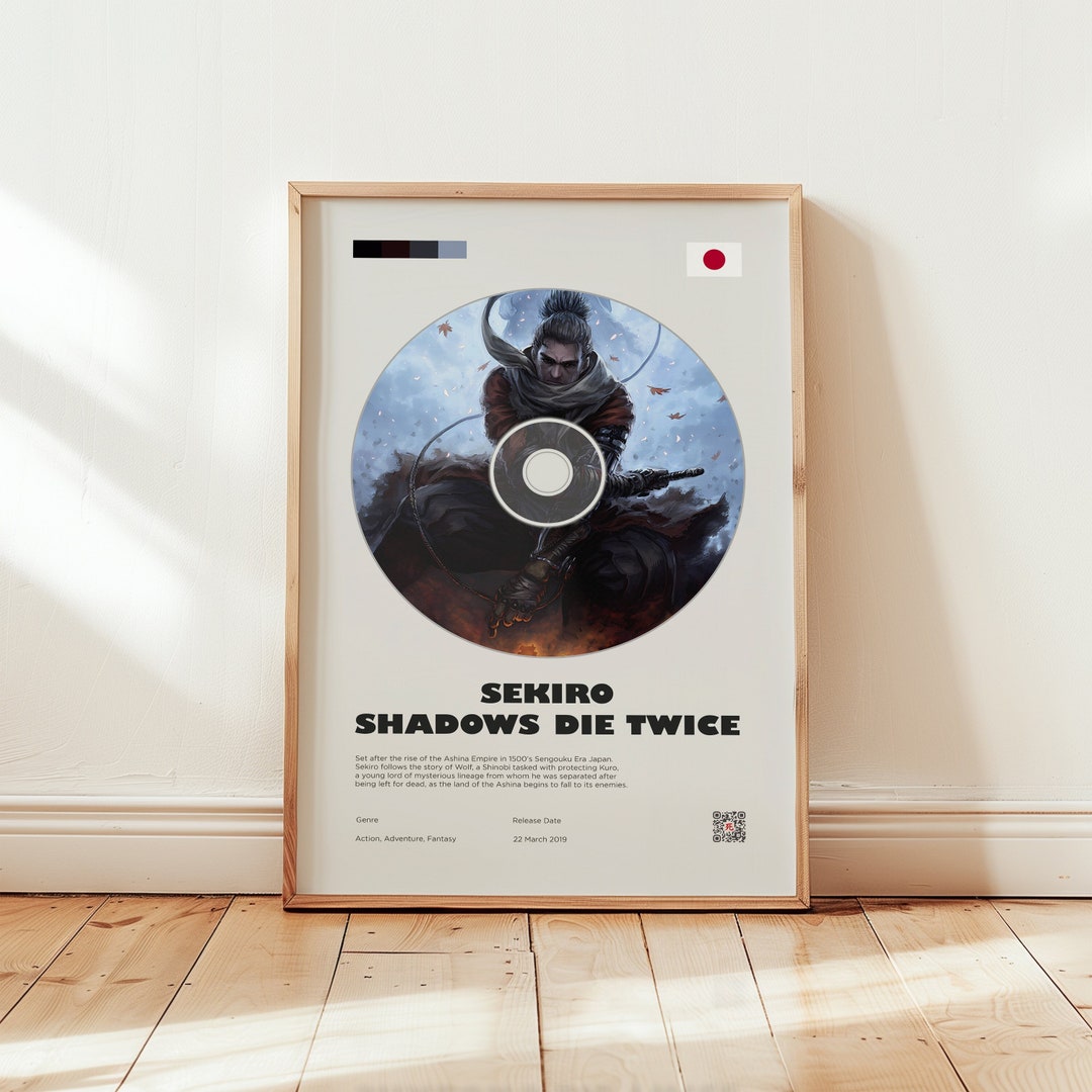 Sekiro Poster, Shadows Die Twice Wall Art, Minimalist Wall Decor, High ...