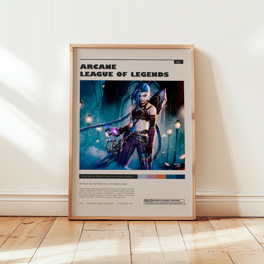 Arcane Poster, Jinx Wall Art, Minimalist Wall Decor, Mid Century Design ...