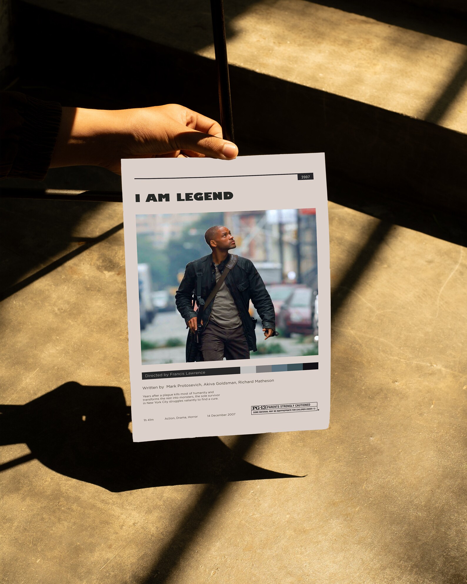 I Am Legend Poster, Francis Lawrence Wall Art, Minimalist Wall Decor ...