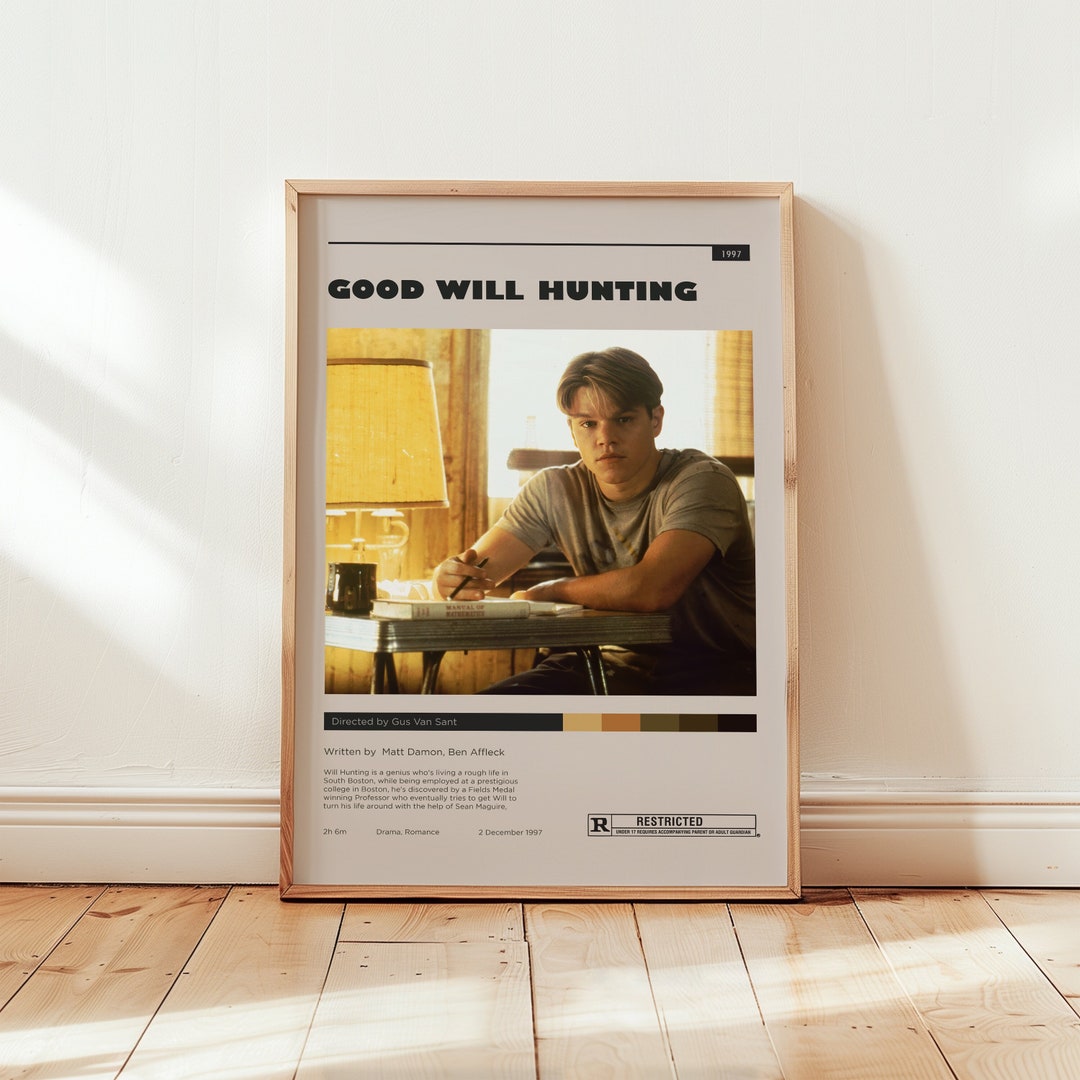 Good Will Hunting Poster, Matt Damon Wall Art, Minimalist Wall Decor ...