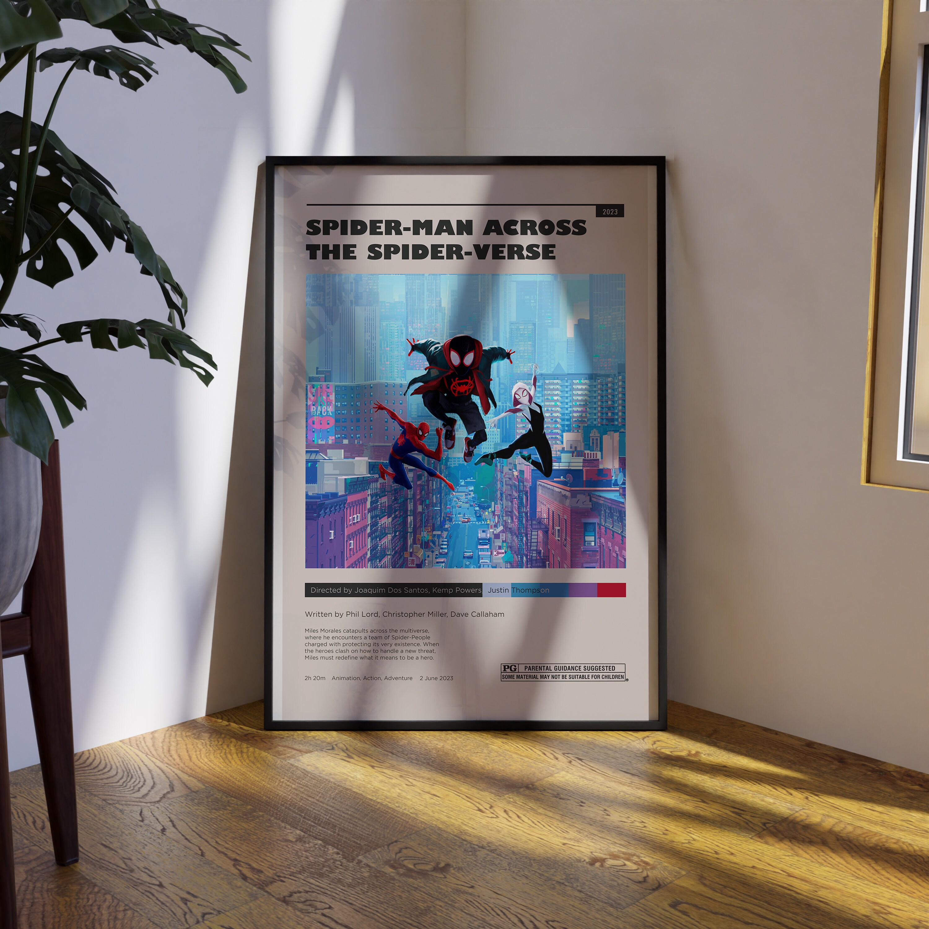 Spider-man Poster, Across the Spider-verse Wall Art, Minimalist Wall ...