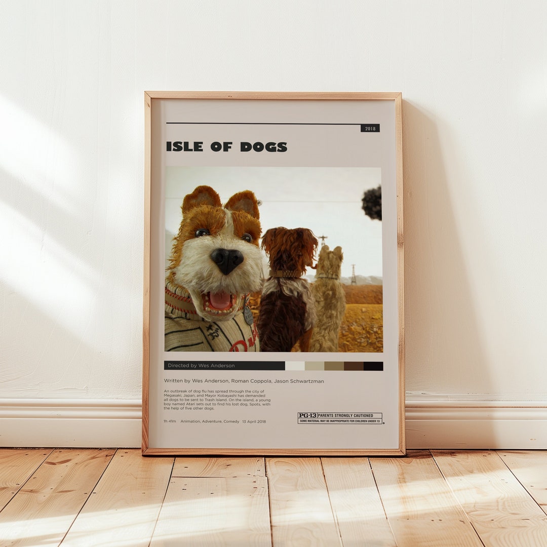 Isle of Dogs Poster, Bryan Cranston Wall Art, Minimalist Wall Decor ...