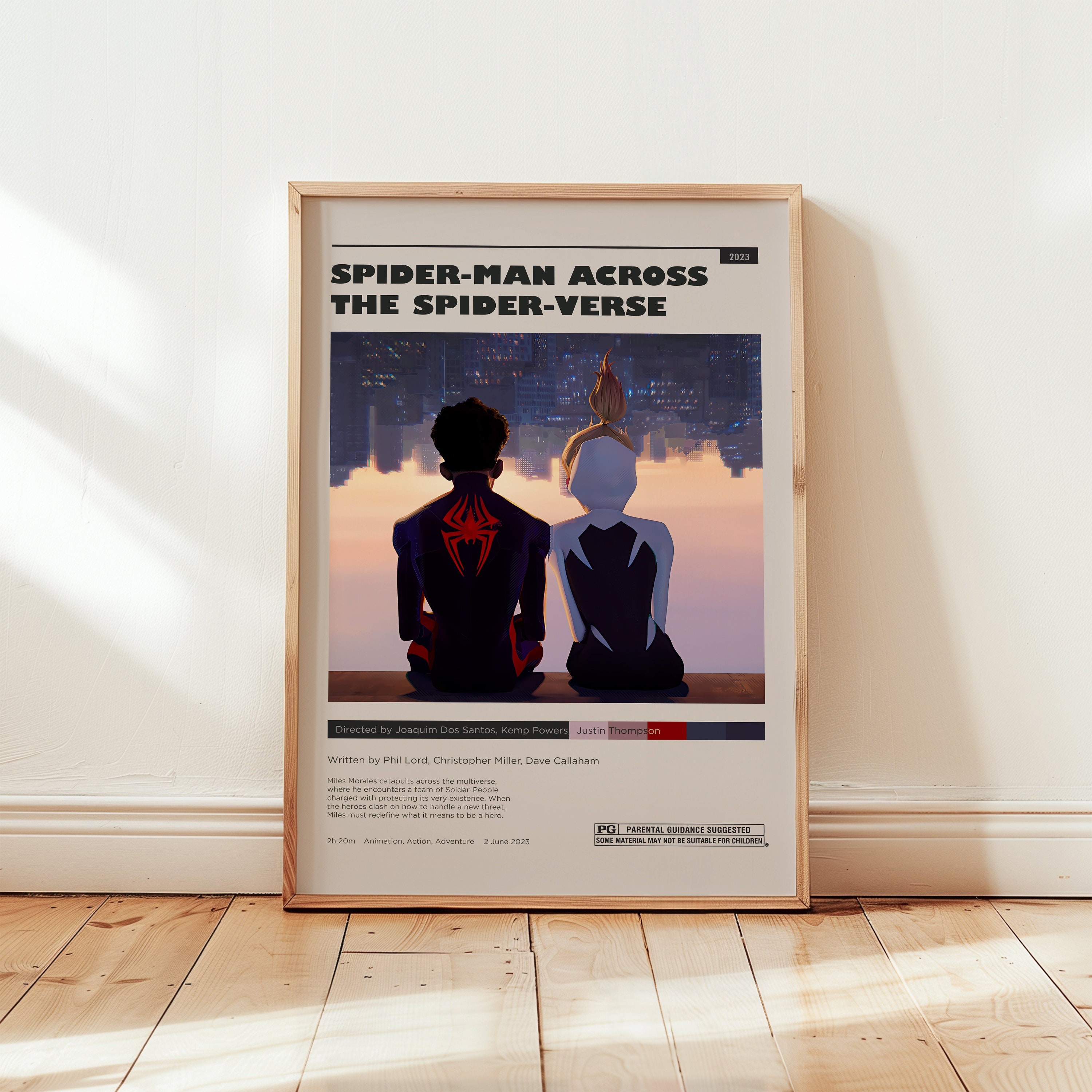 Spider-man Poster, Across the Spider-verse Wall Art, Minimalist Wall ...