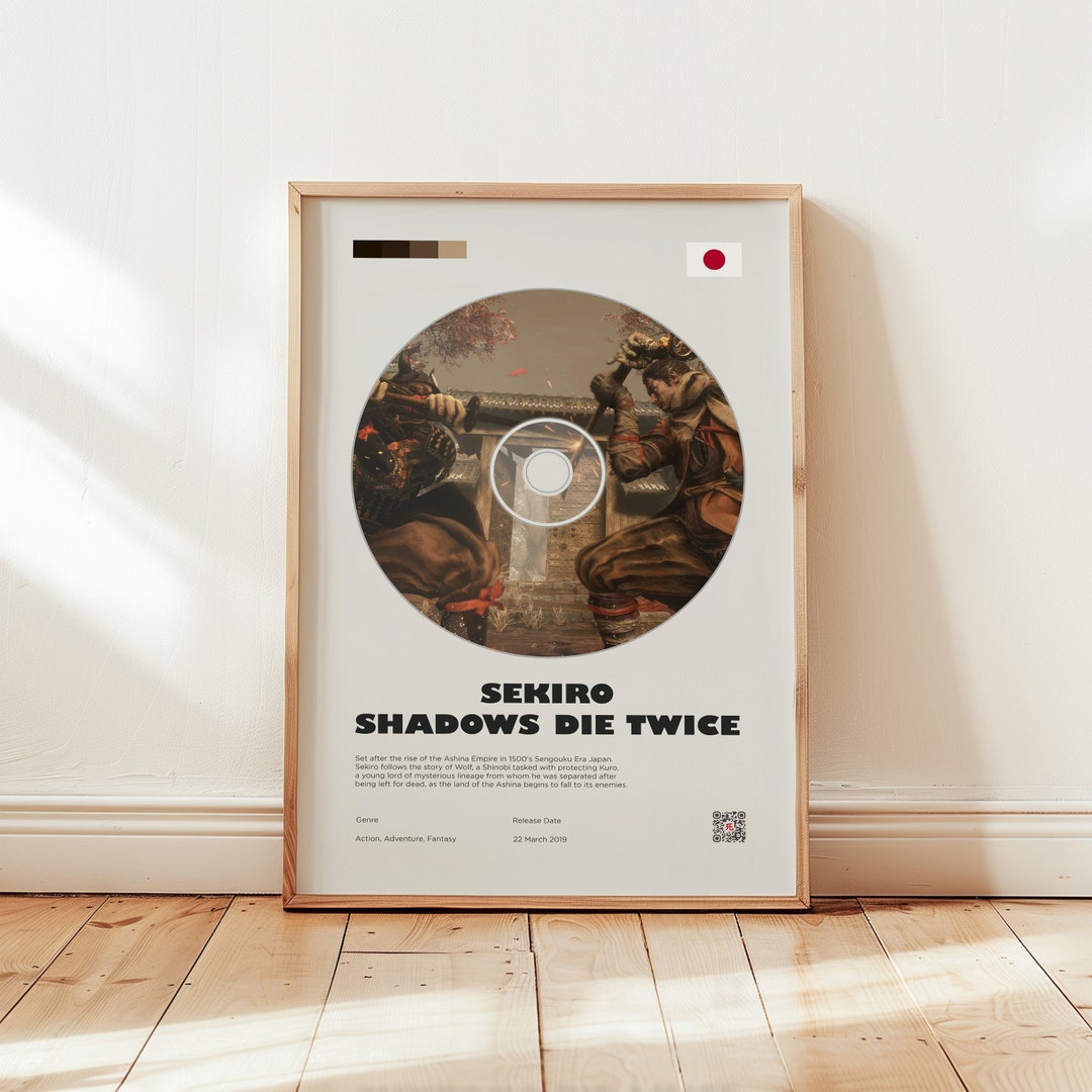 Sekiro Poster, Shadows Die Twice Wall Art, Minimalist Wall Decor, High ...
