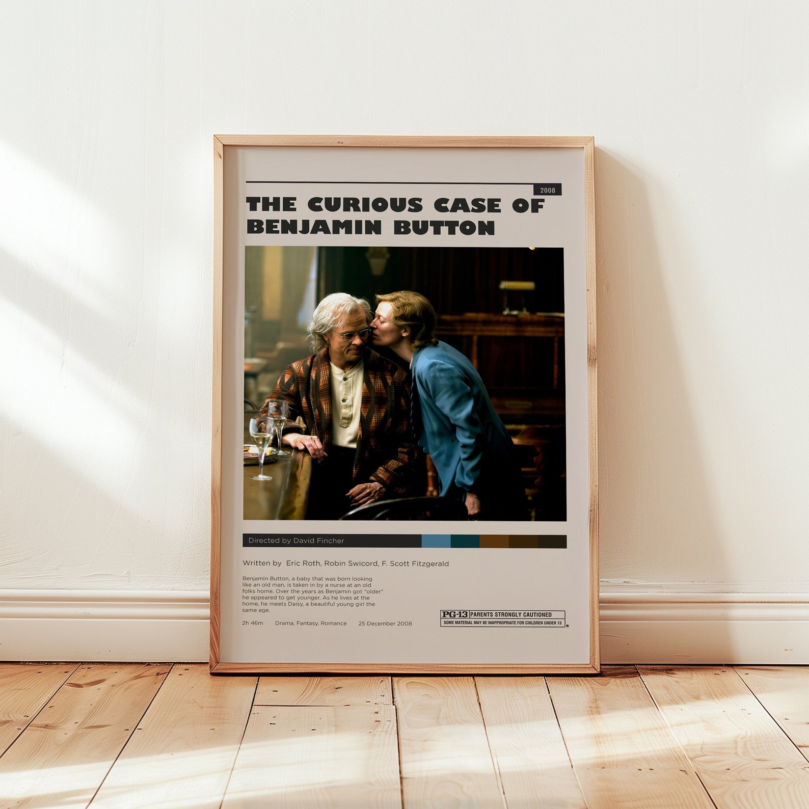 The Curious Case of Benjamin Button Poster, Brad Pitt Wall Art ...