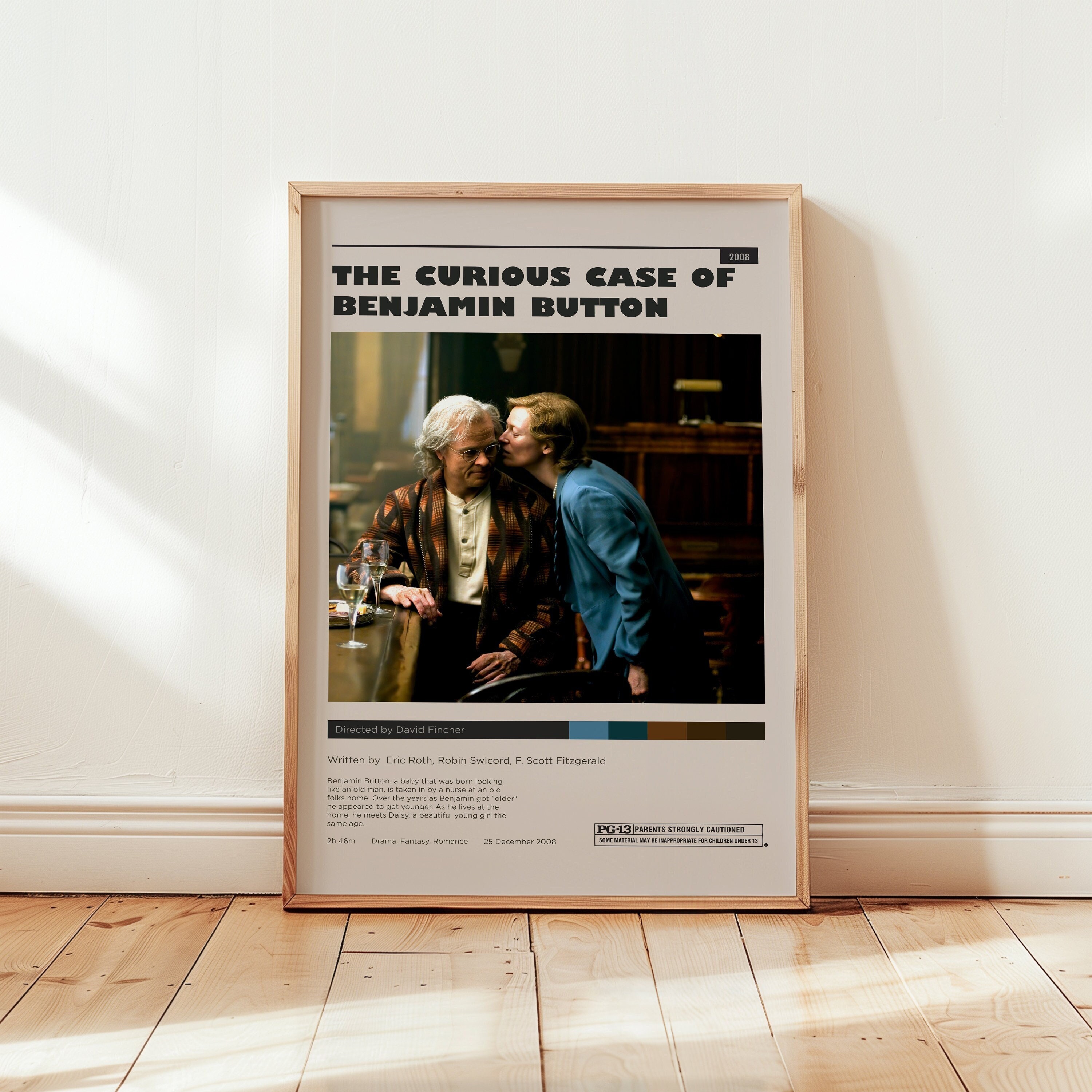 The Curious Case of Benjamin Button Poster, Brad Pitt Wall Art ...