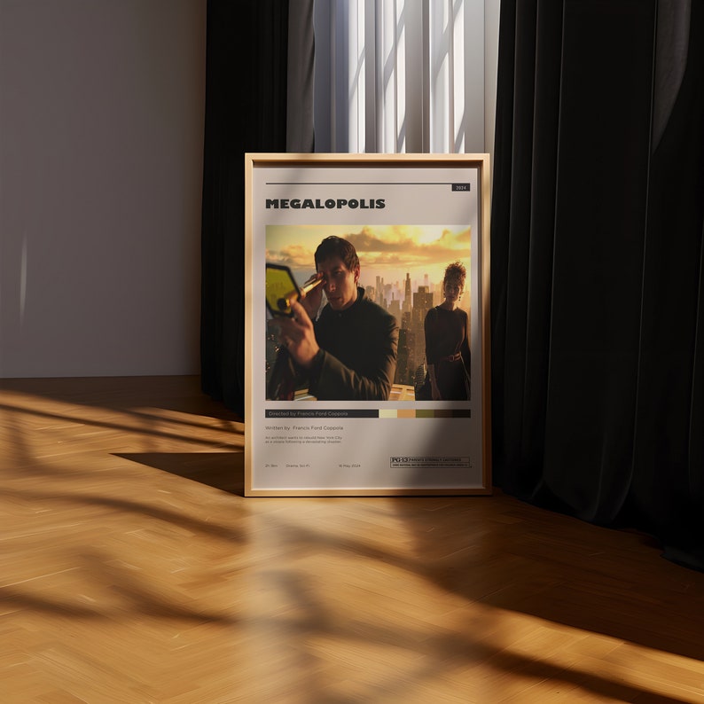 Megalopolis Poster, Adam Driver Wall Art, Minimalist Wall Decor ...