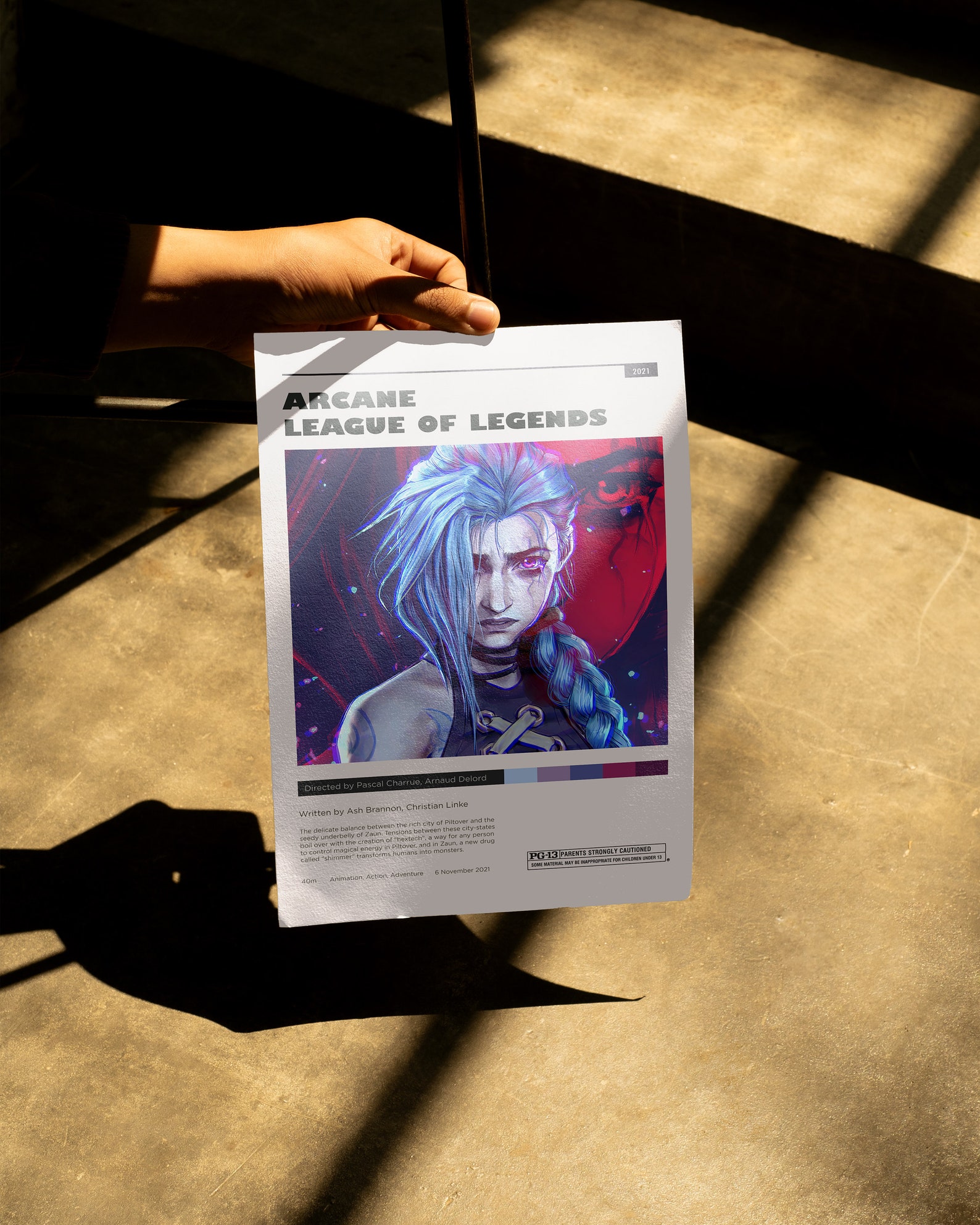 Arcane Poster, Jinx Wall Art, Minimalist Wall Decor, Mid Century Design ...