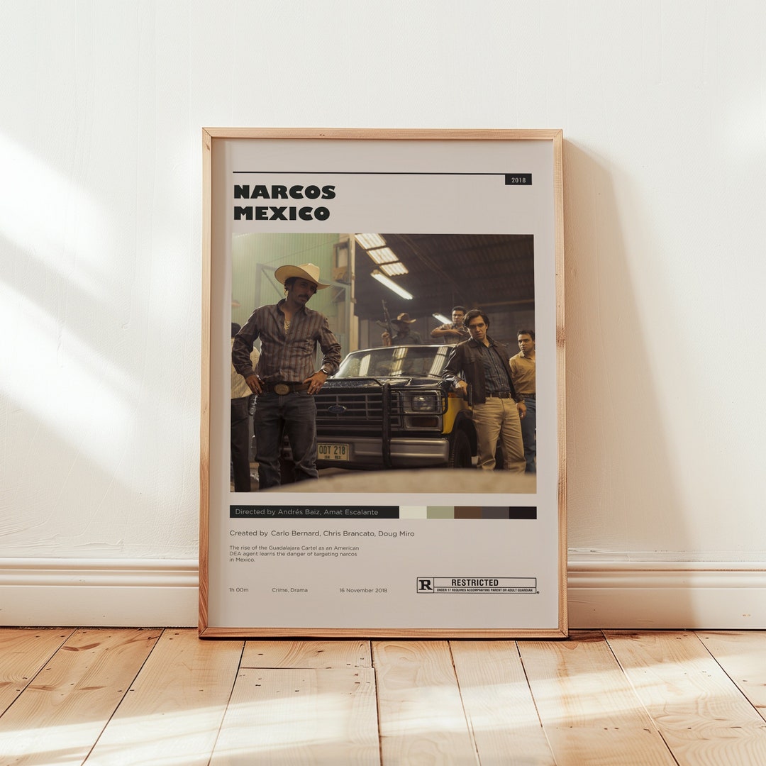 Narcos Mexico Poster, El Chapo Wall Art, Minimalist Wall Decor, Diego ...