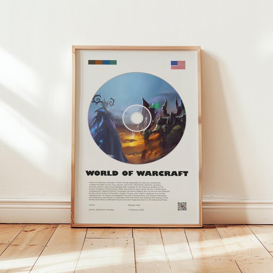 World of Warcraft Poster, Shadowlands Wall Art, Minimalist Wall Decor ...