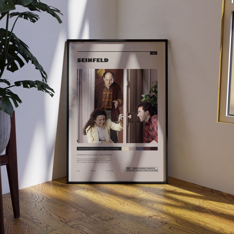 Seinfeld Poster, Jerry Seinfeld Wall Art, Minimalist Wall Decor ...