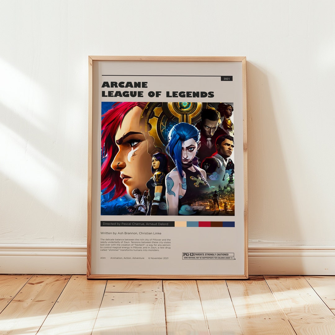 Arcane Poster, Caitlyn Wall Art, Minimalist Wall Decor, Mid Century ...