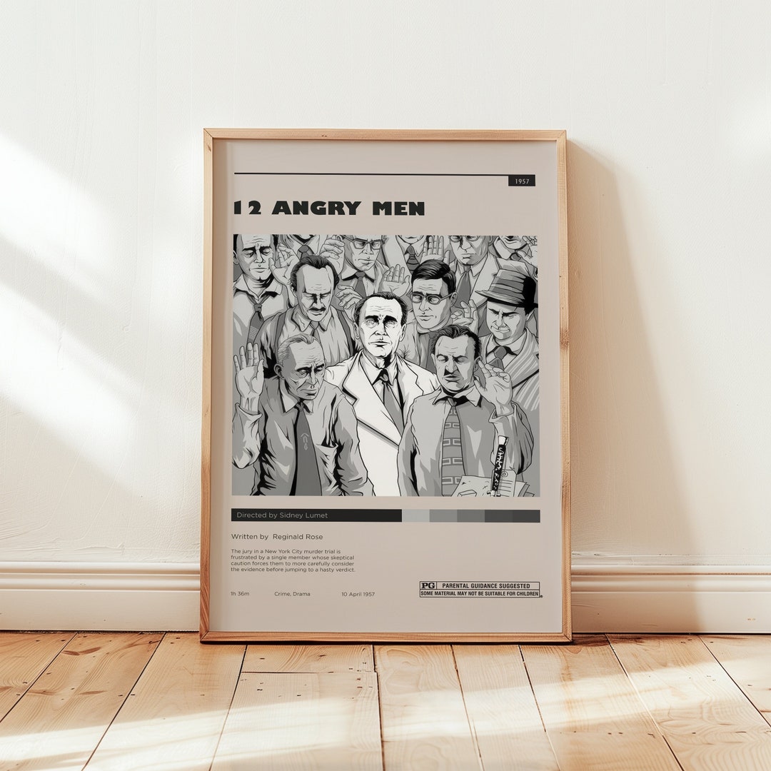 12 Angry Men Poster, Henry Fonda Wall Art, Minimalist Wall Decor ...