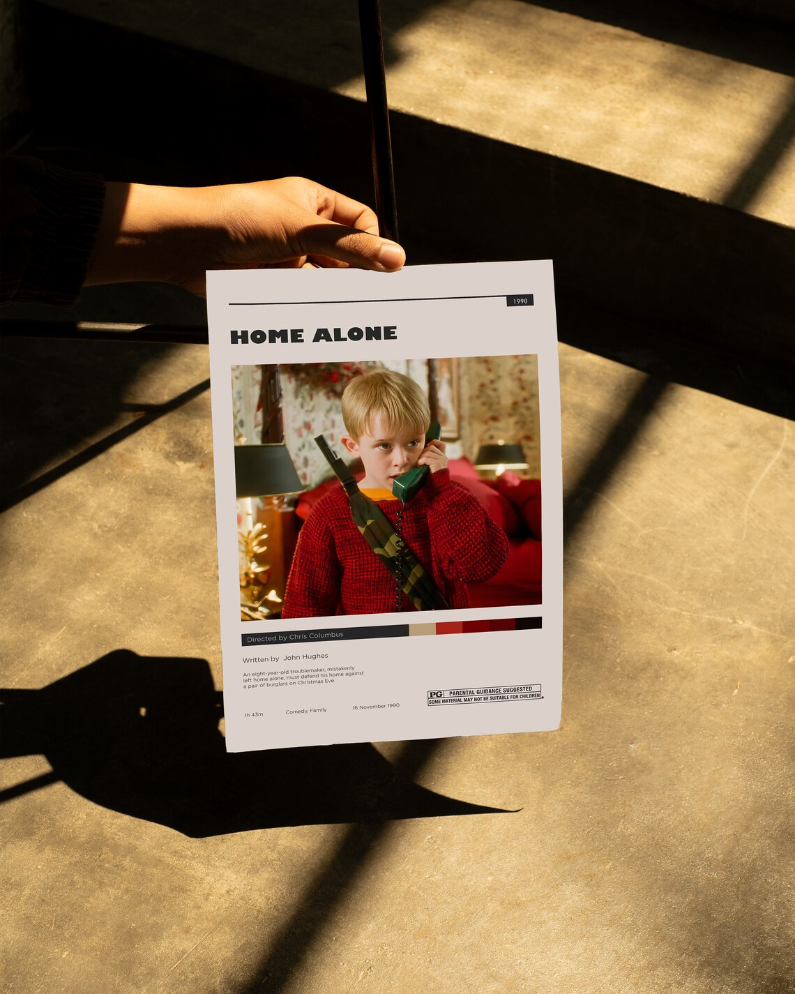 Home Alone Poster, Macaulay Culkin Wall Art, Minimalist Wall Decor ...