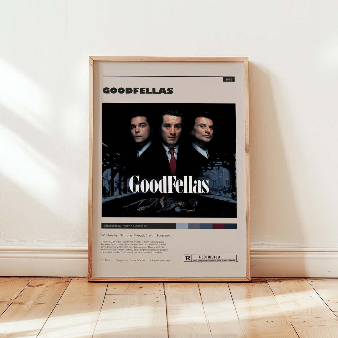 Goodfellas Poster, Minimalist Wall Art, Digital Download, Cult Film ...