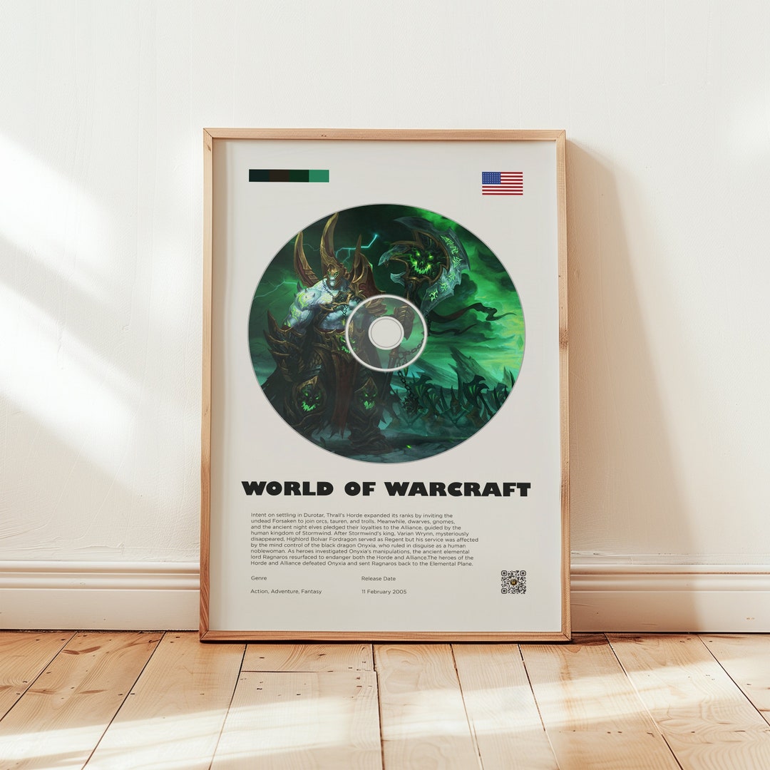 World of Warcraft Poster, Legion Wall Art, Minimalist Wall Decor ...