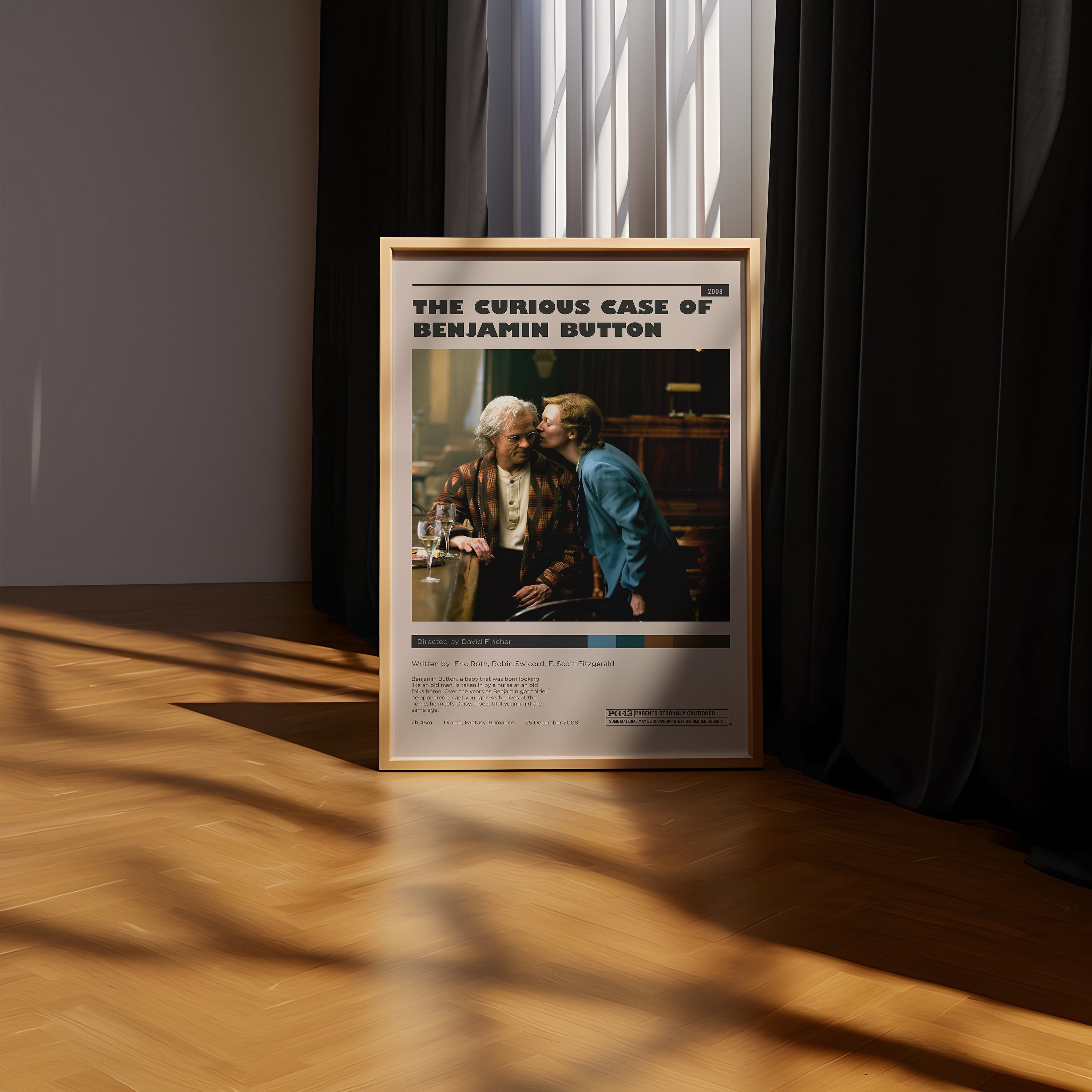 The Curious Case of Benjamin Button Poster, Brad Pitt Wall Art ...