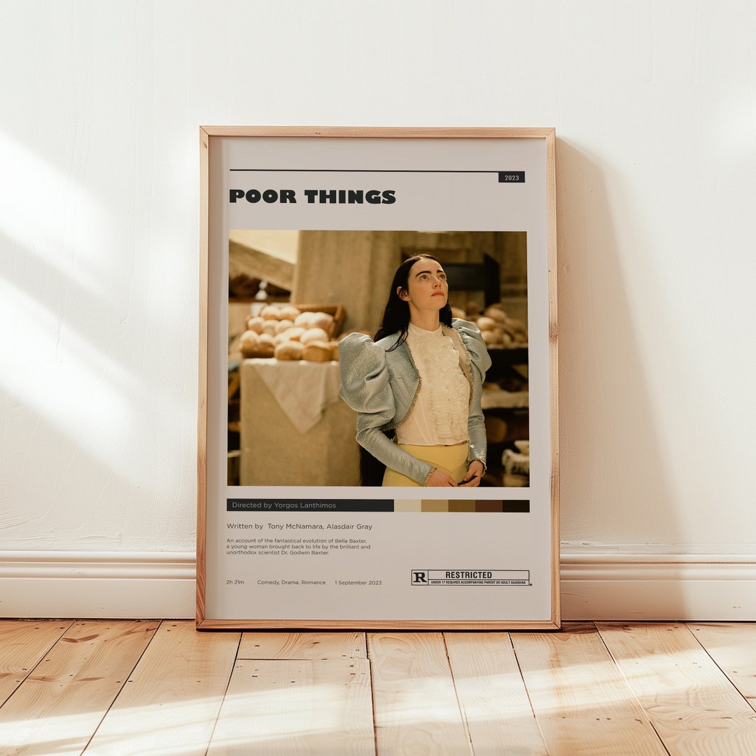 Poor Things Poster, Emma Stone Wall Art, Minimalist Wall Decor, Yorgos ...
