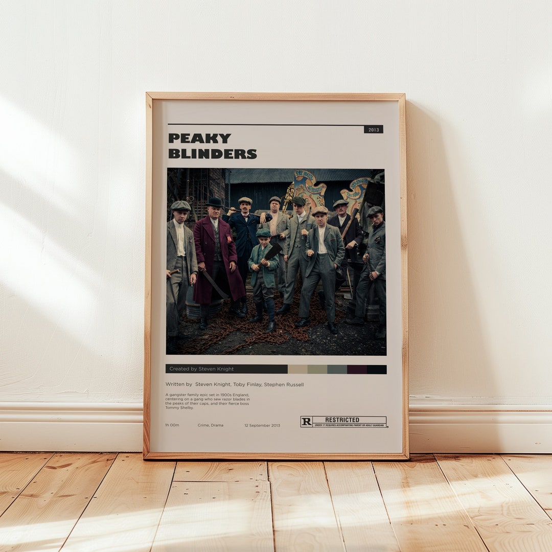 Peaky Blinders Poster, Thomas Shelby Wall Art, Minimalist Wall Decor ...