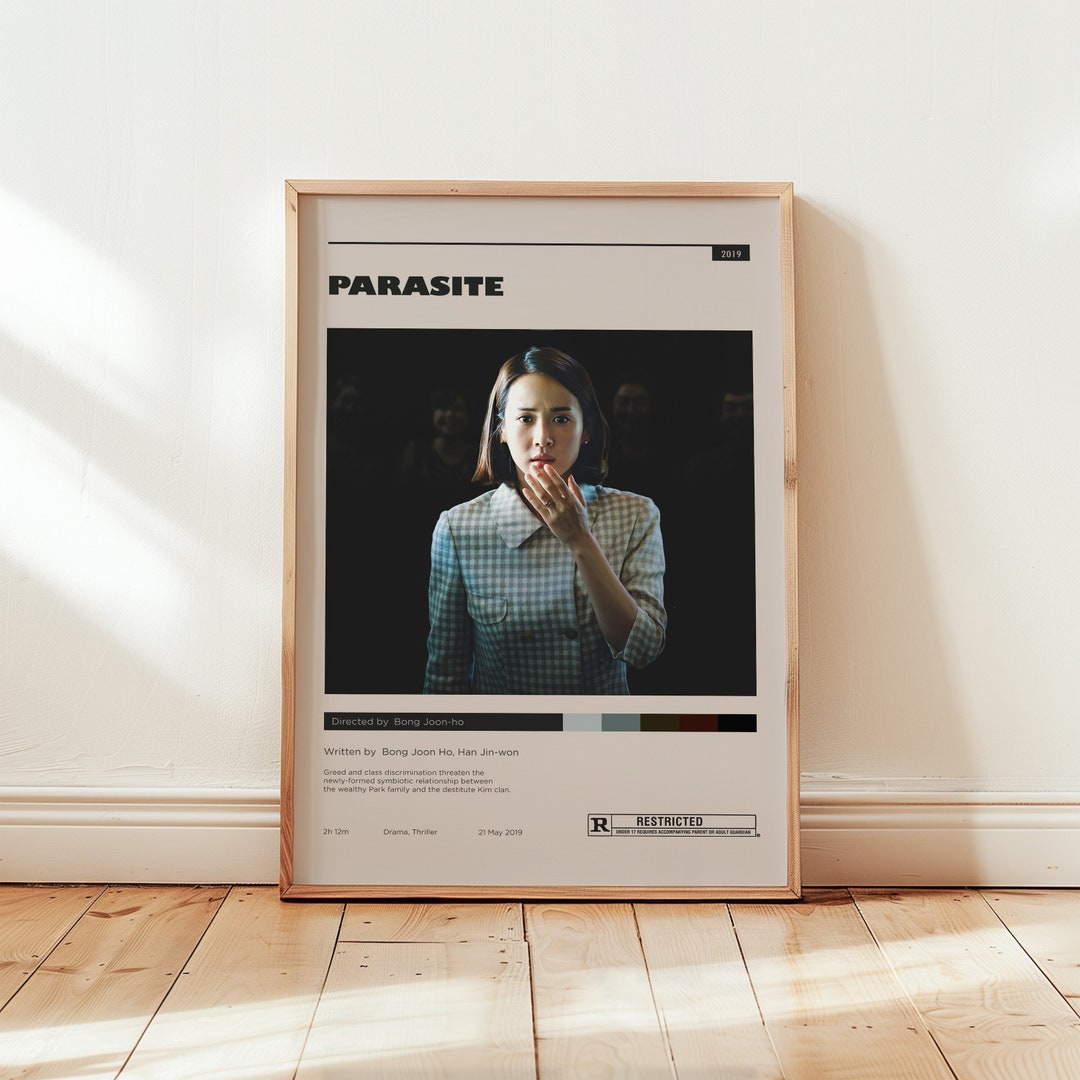 Parasite Poster, Cho Yeo-jeong Wall Art, Minimalist Wall Decor, Mid ...