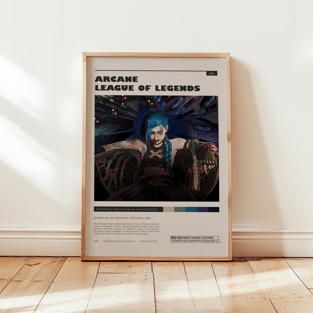 Arcane Poster, Jinx Wall Art, Minimalist Wall Decor, Mid Century Design ...