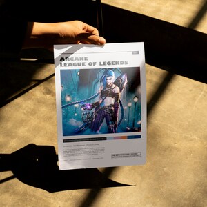 Arcane Poster, Jinx Wall Art, Minimalist Wall Decor, Mid Century Design ...