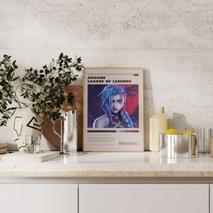 Arcane Poster, Jinx Wall Art, Minimalist Wall Decor, Mid Century Design ...
