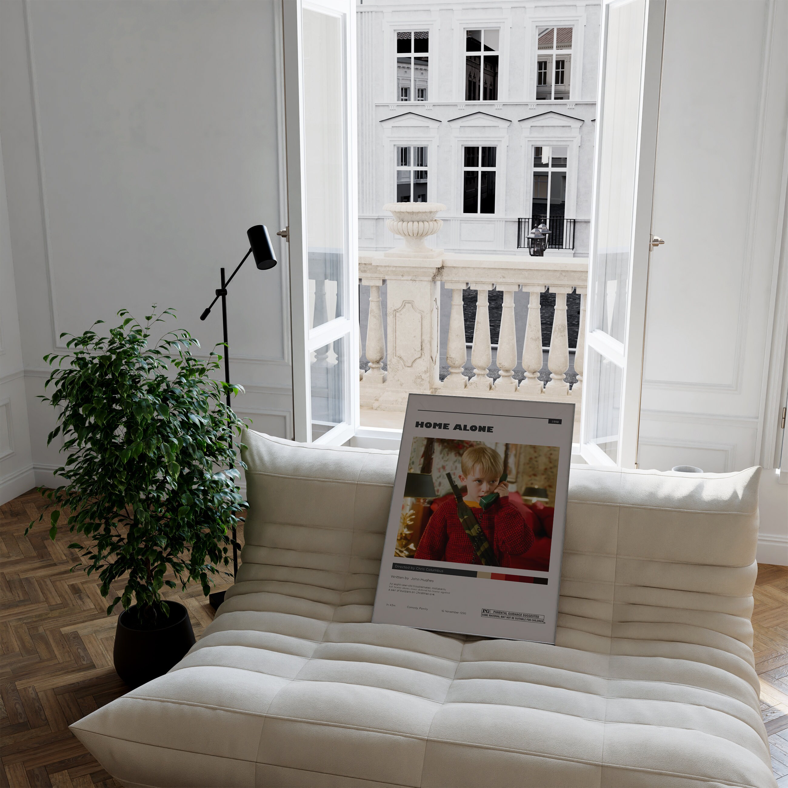 Home Alone Poster, Macaulay Culkin Wall Art, Minimalist Wall Decor ...