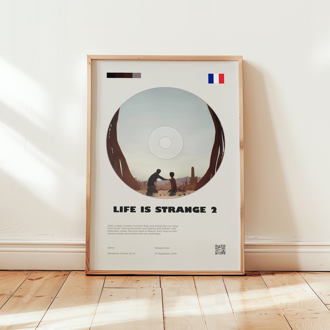Life is Strange 2 Poster, Sean Diaz Wall Art, Minimalist Wall Decor ...