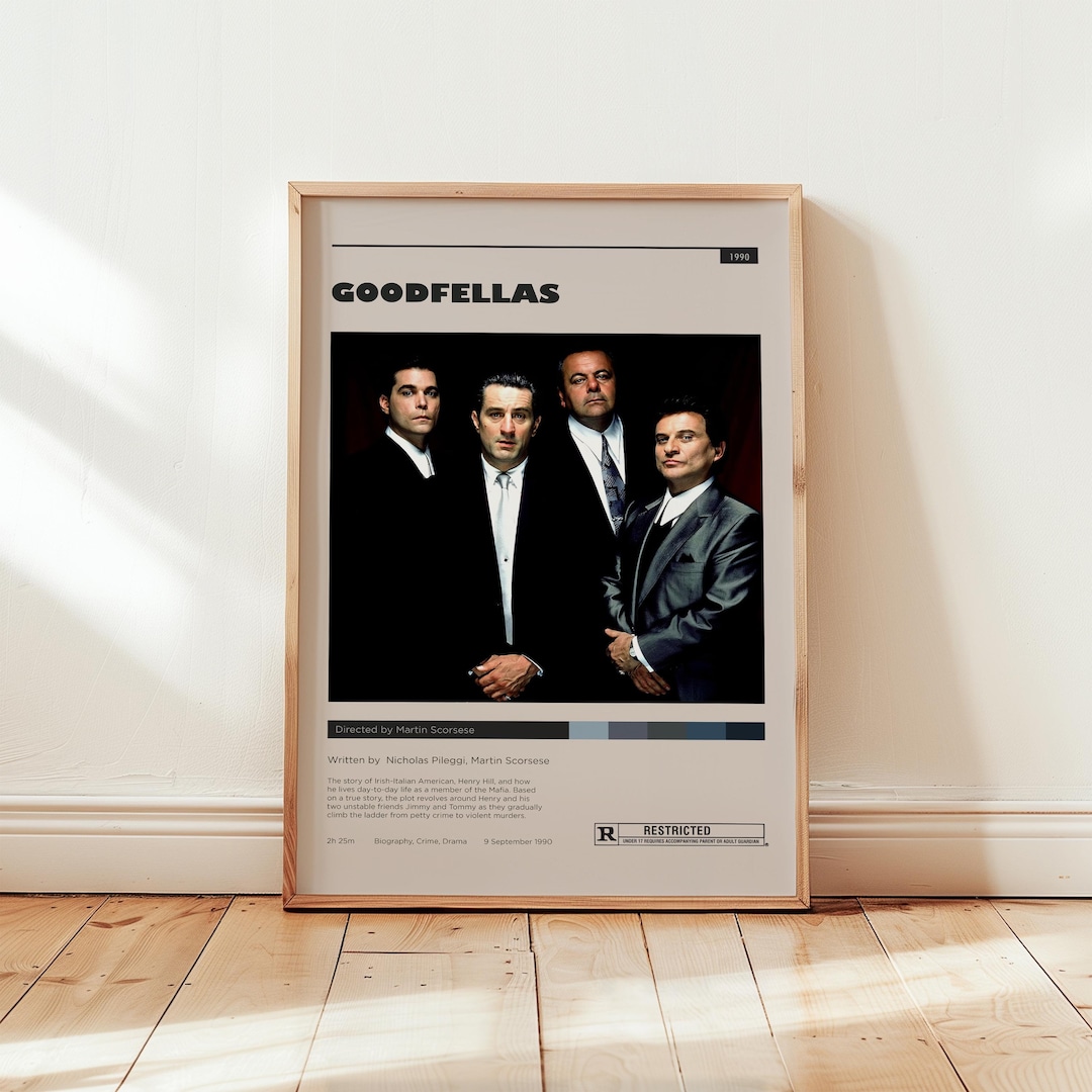 Goodfellas 1990 Movie Poster - Classic Mafia Film Art Print, Vintage ...