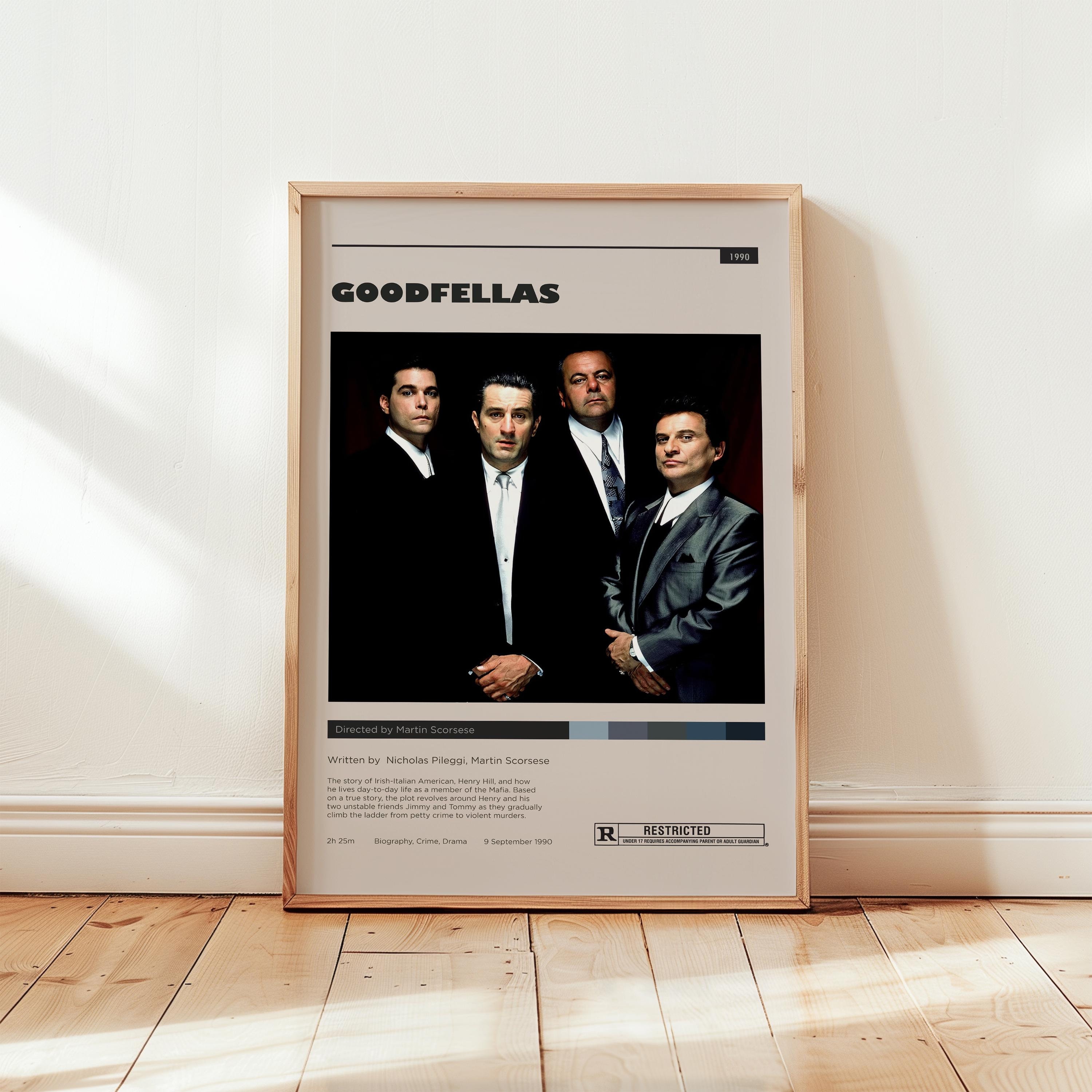 Goodfellas 1990 Movie Poster Classic Mafia Film Art Print, Vintage ...