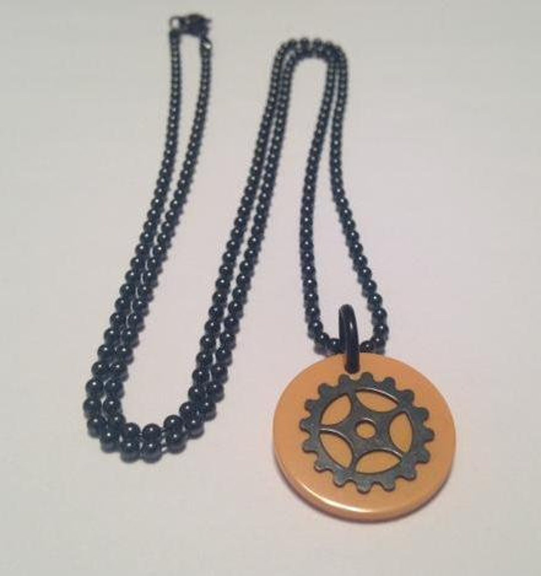 Bakelite Gear Necklace - 24 In. Ball Chain - Etsy