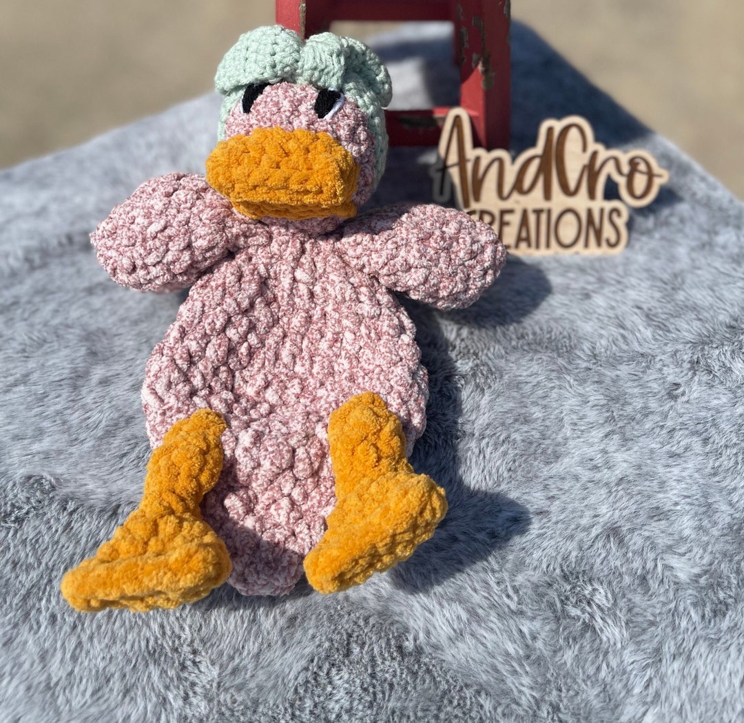 Della Duck Lovey Amigurumi Plushy Crochet Snuggle Unique Gift Stuffed ...