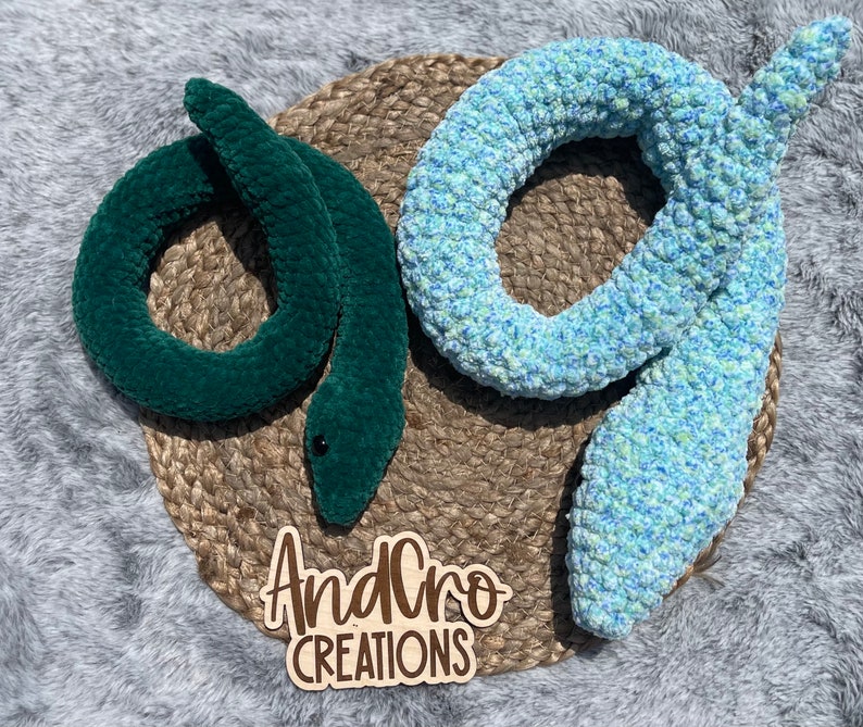 Snake Amigurumi Handmade Crochet Plush Unique Gift Stuffed Animal ...