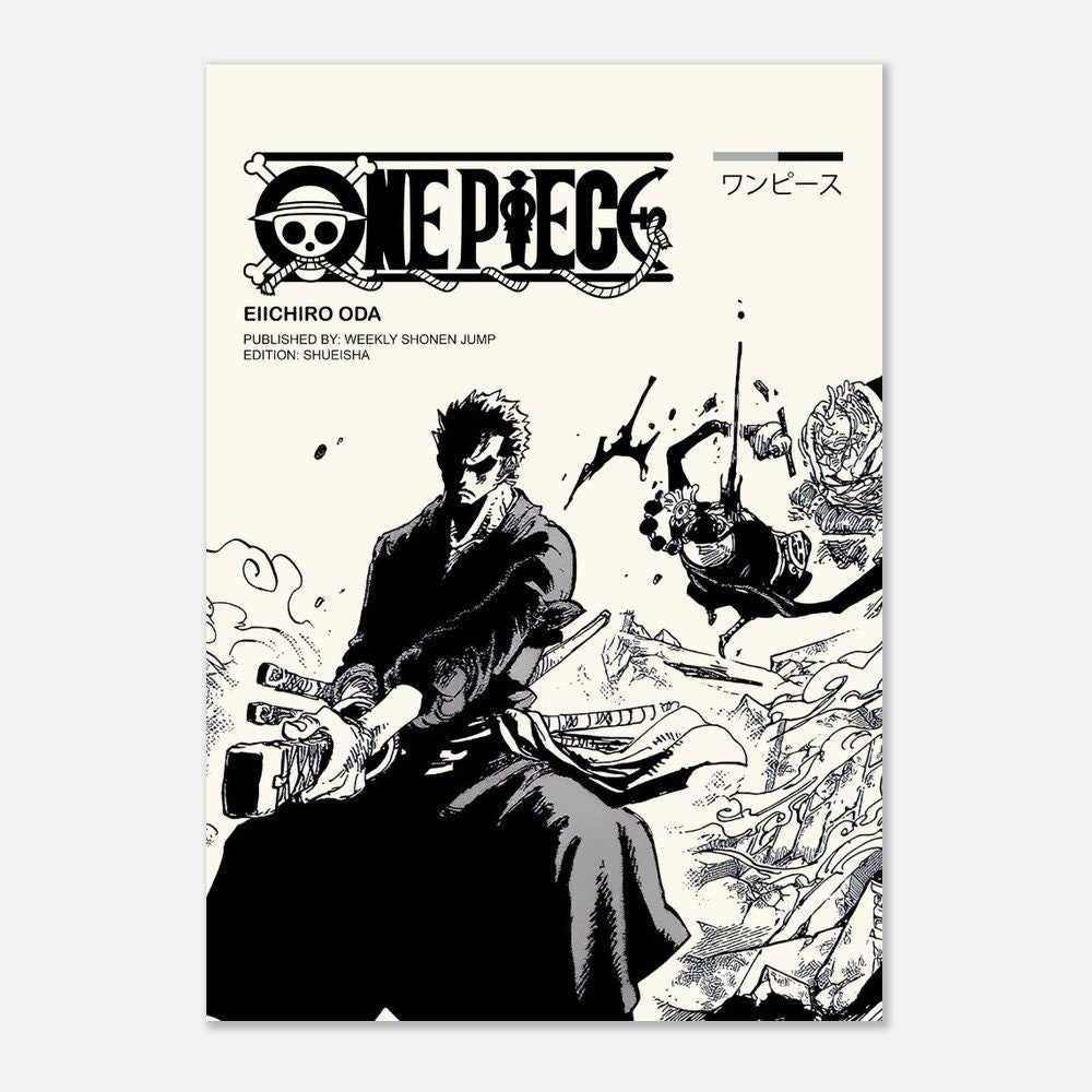 Anime/manga Poster Zoro Minimalist Manga Paper Poster for Modern Home ...