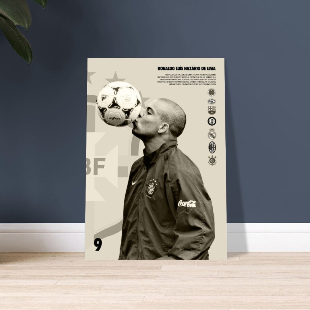 Football Poster I Ronaldo Nazário R9 - Etsy